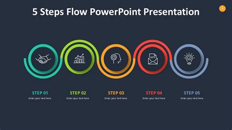 5 Steps Flow PowerPoint Presentation PPTUniverse