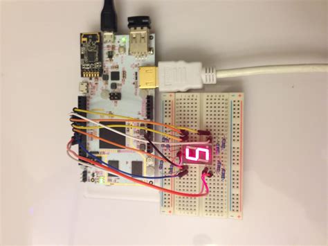 Experiment 4 7 Segment Single Digit LED LinkSprite Learning Center