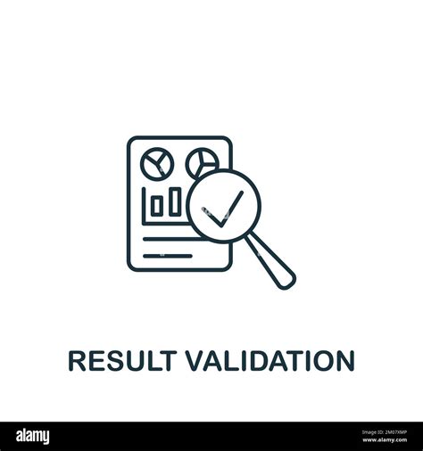 Result Validation Icon Monochrome Simple Business Intelligence Icon