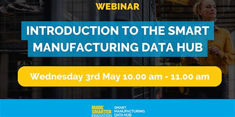 Introduction To The Smart Manufacturing Data Hub Online Webinar Manufacturing Ni