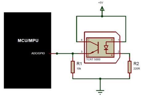 Tcrt5000 Ir Sensor Datasheet Pinout And Circuit
