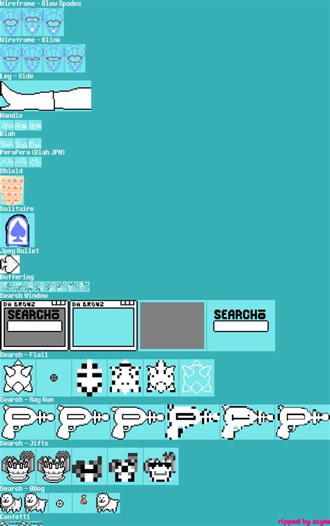 The Spriters Resource Full Sheet View Deltarune Unused Queen Attacks