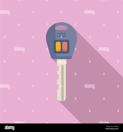 Code Smart Key Icon Flat Vector Control Security Keyless Drive Modern Stock Vector Image Art