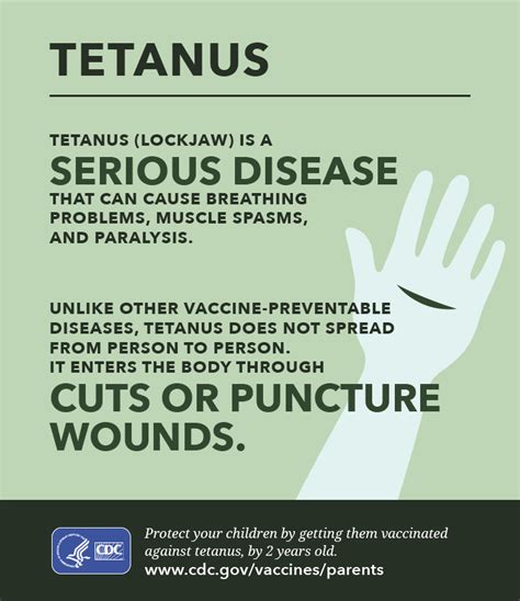 Cdc Tetanus Is Caused By A Toxin Made By Bacteria It Facebook