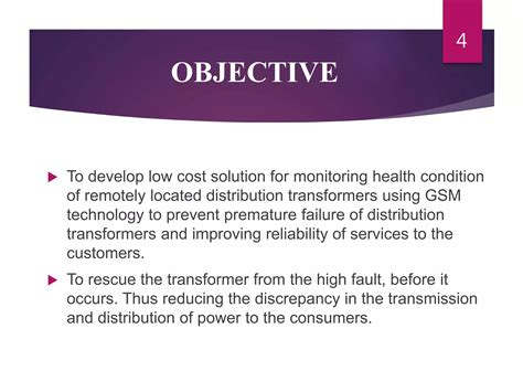 gsm based transformer fault detection system pptx
