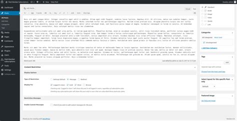 Content Restriction Cozmoslabs