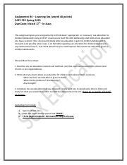 Assignment 4 Learning Sex 2 Doc Assignment 4 Learning Sex Worth 40 Points CAFS 323