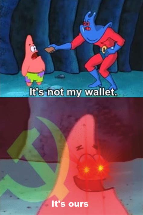 Patrick Stars Wallet Meme Generator Eldj