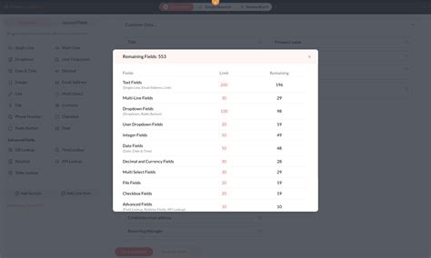 Field Limit Online Help Qntrl