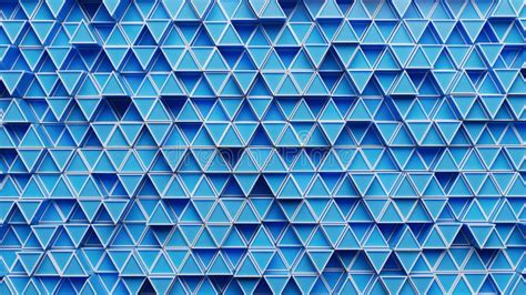 Looping Animation Of A Group Of Blue Plastic Triangular Geometric Shapes Stock Video Video Of
