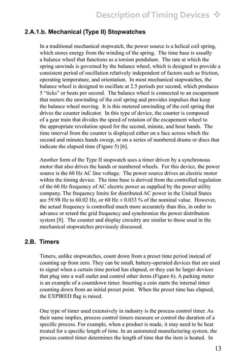 Practice Guide Stopwatches And Timer Calibrations PDF