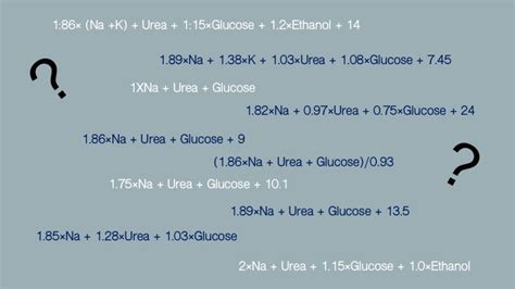How Accurate Are The Formulas For The Osmolal Gap Ajkd Blog