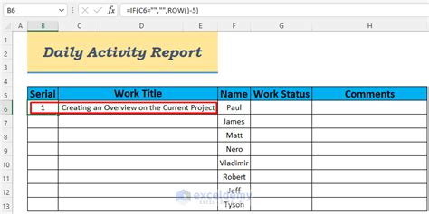 How Do I Create A Daily Work Report In Excel Template