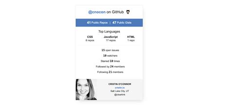 Github Stats Card GitHub Topics GitHub