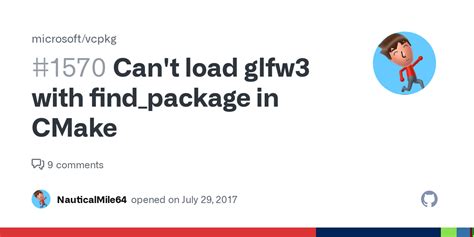 Can T Load Glfw With Find Package In CMake Issue Microsoft Vcpkg GitHub