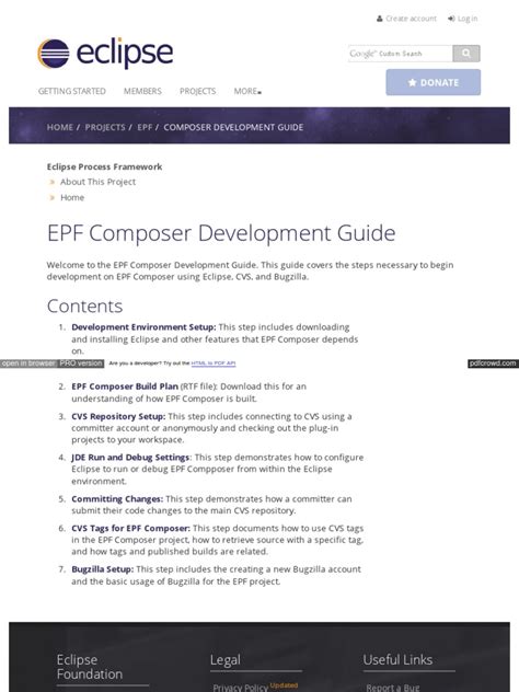 Epf Composer Dev Guide Pdf Eclipse Software Software