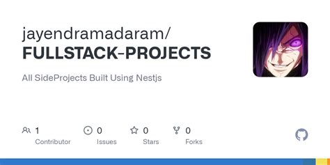 Github Jayendramadaramfullstack Projects All Sideprojects Built Using Nestjs