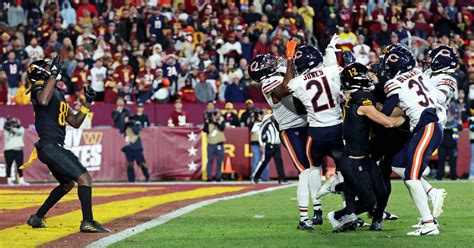 Commanders Defeat Bears On Wild 52 Yard Hail Mary Touchdown On Final Play