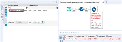 Troubleshooting Common Formula Expression Errors In Alteryx Designer
