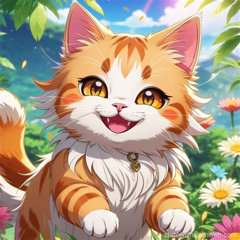 Grateful Studio Ghibli Cat Animation Stable Diffusion Online