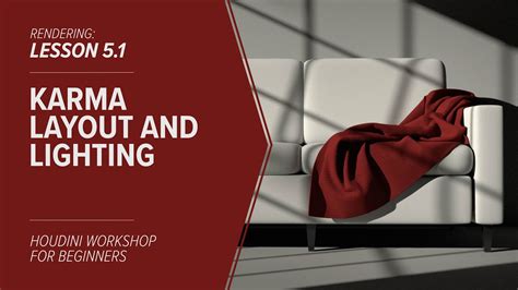 51 Karma Rendering Layout And Lighting In Solaris Houdini Youtube