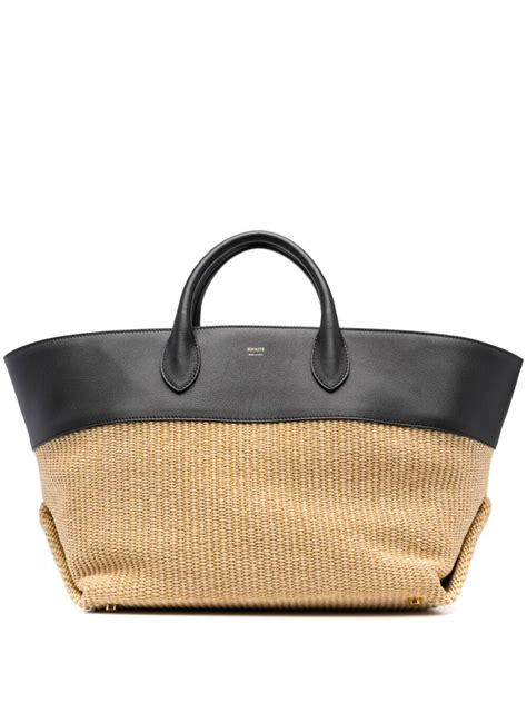 Khaite Medium Amelia Raffia Tote Bag Editorialist
