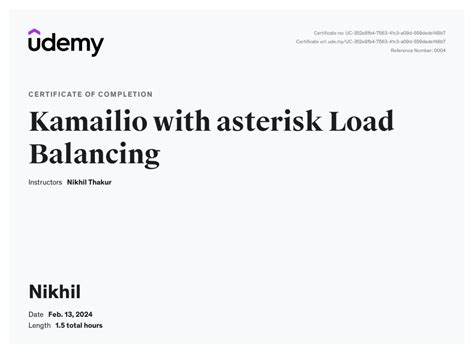 Udemy Course Completion Certificate Nikhil Thakur