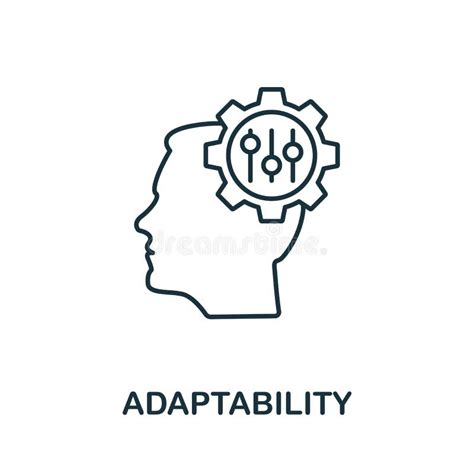 Adaptability Icon From Life Skills Collection Simple Line Adaptability