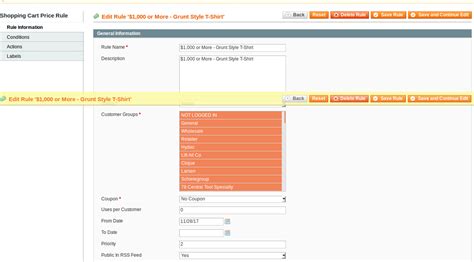Shopping Cart Price Rule Not Working In Magento 160 Magento Stack