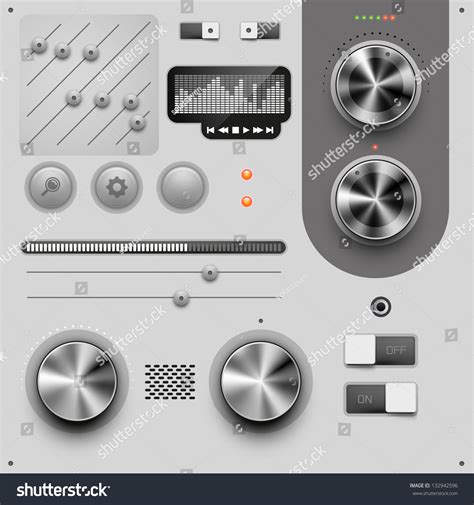 Ui Design Elements Vector Illustration Stock Vector Royalty Free 132942596 Shutterstock