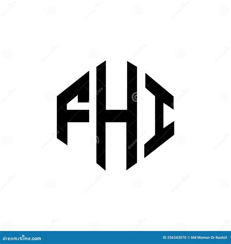 Fhi Letter Logo Design With Polygon Shape Fhi Polygon And Cube Shape Logo Design Fhi Hexagon