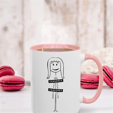 Funny Naked Stick Figure Coffee Mug Hilarious Gift For Coffee Lovers Friends Or Coworkers