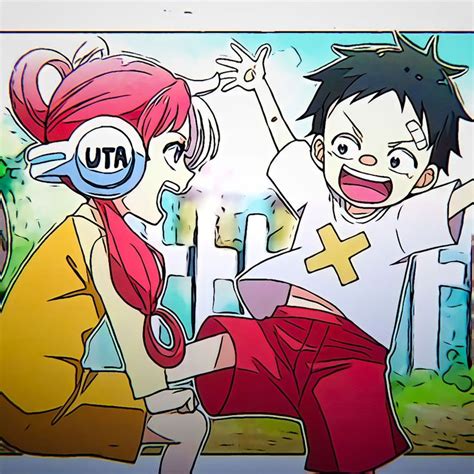 Luffy And Uta One Piece Disegni
