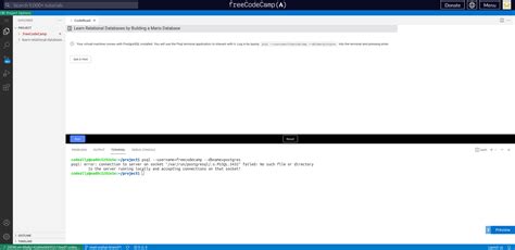 Problem With Relational Database Learning Freecodecamp Support The