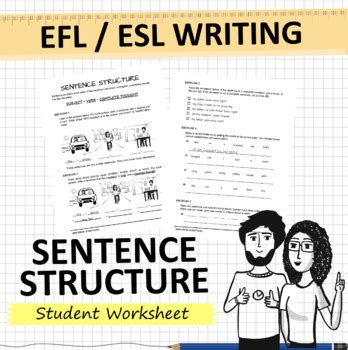 Sentence Structure Babe Worksheet ESL EFL English Literacy Handout