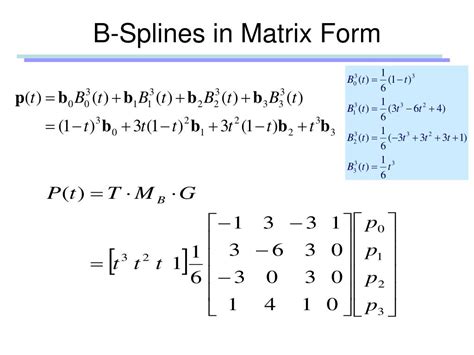 PPT Splines PowerPoint Presentation Free Download ID 1310433
