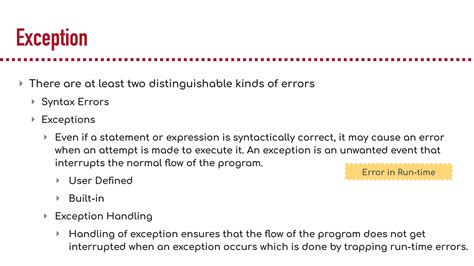 Python Programming Files Exceptions PPT