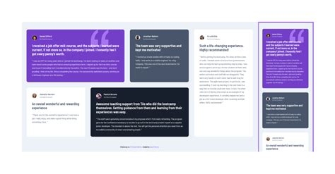 github davidrhyne testimonials grid section