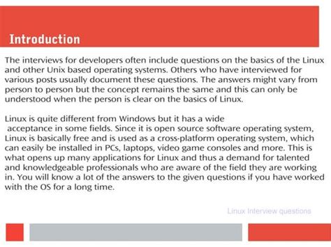 Linux Operating System Overview Ppt