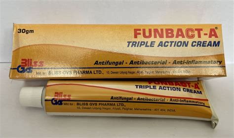 Funbact A Triple Action Cream Fast Action