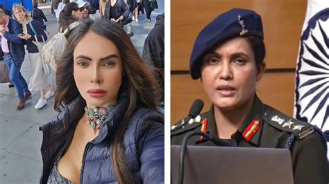 Operation Sindoor Hero Colonel Sofiya Qureshis Twin Shyna Sunsara Is A Beauty Queen