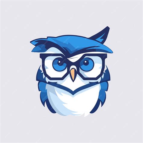 Векторная иллюстрация совы Премиум Ai сгенерированный вектор