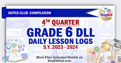 Week 3 4th Quarter Grade 6 Daily Lesson Log Archives The Deped
