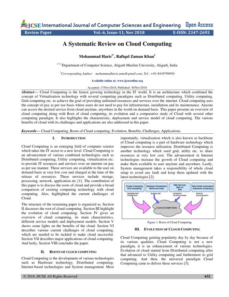 pdf a systematic review on cloud computing