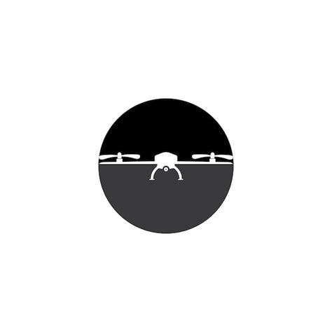 드론 로고 프리미엄 벡터