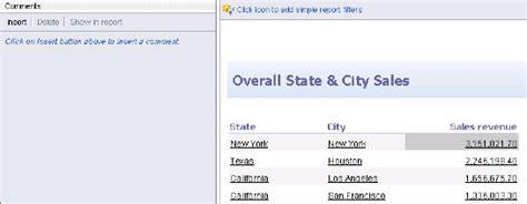 Creating Comments In Your Webintelligence Report L Sap Community