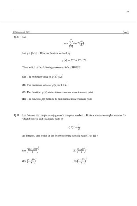 11 let zˉ denote the complex conjugate of a complex number z if z is a n