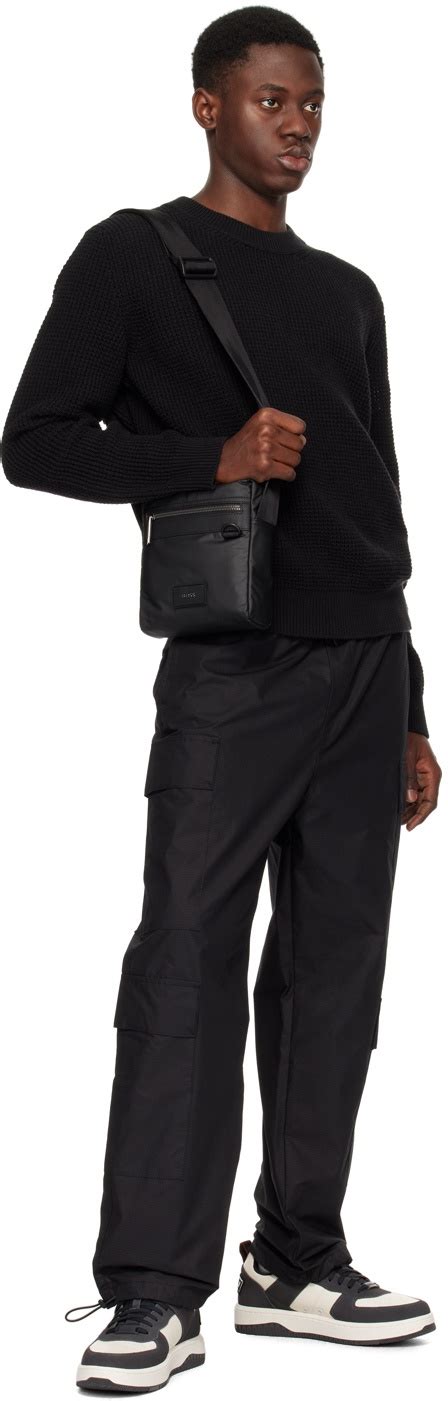 Boss Black Patch Messenger Bag Boss