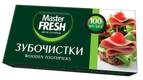 Зубочистки Master Fresh 100шт короб - купить в интернет-магазине Novex