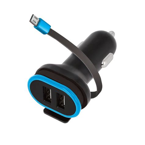 Forever Kfz Adapter 3 Fach Ladegerät 2xusb Ports Mit Micro Usb